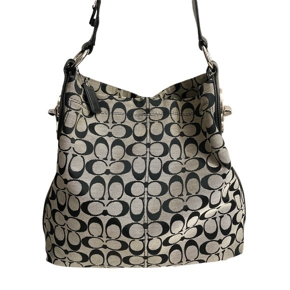 Coach | Bags | Coach Black Gray Signs C Penelope Bag | Poshmark